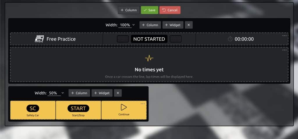 Widgets & Profiles - SmartRace for Carrera Digital